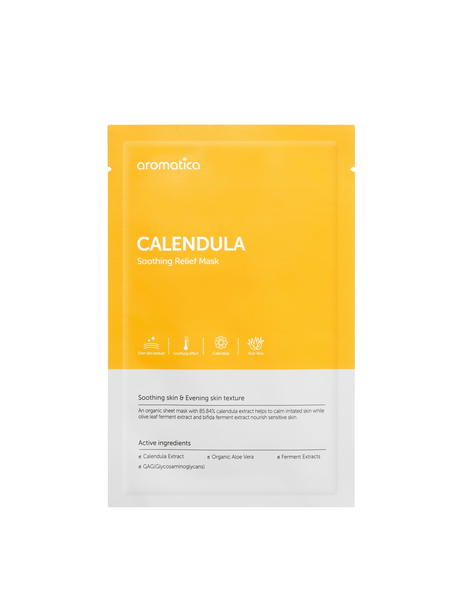 aromatica - Calendula Soothing Relief Mask (5 sheets) – Skin Corner